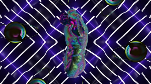 Vaporwave Vision Visual Aesthetic This Vj Stock Footage Video (100% ...