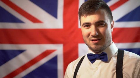 Portrait Happy British Who Showing Thumb Stock Footage Video (100% ...