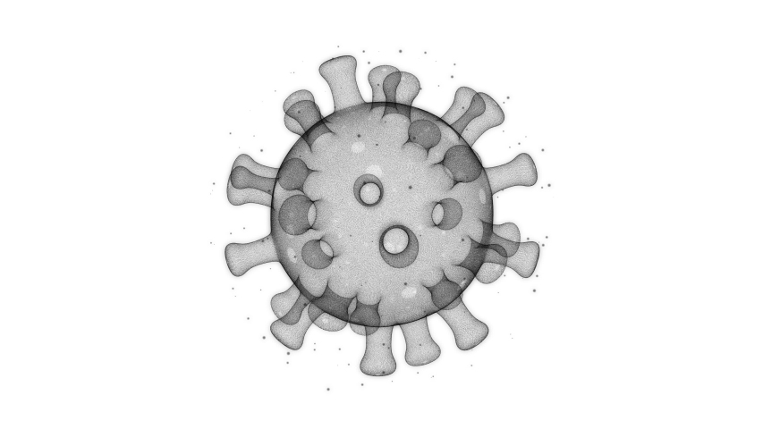 Digital Display of Coronavirus (covid-19). Stock Footage Video (100% ...