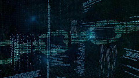 program code moving on computer screen Stock Footage Video (100% ...