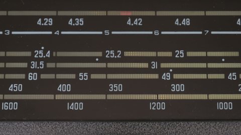 Front Panel Old Radio Close Radio Stock Footage Video (100% Royalty ...