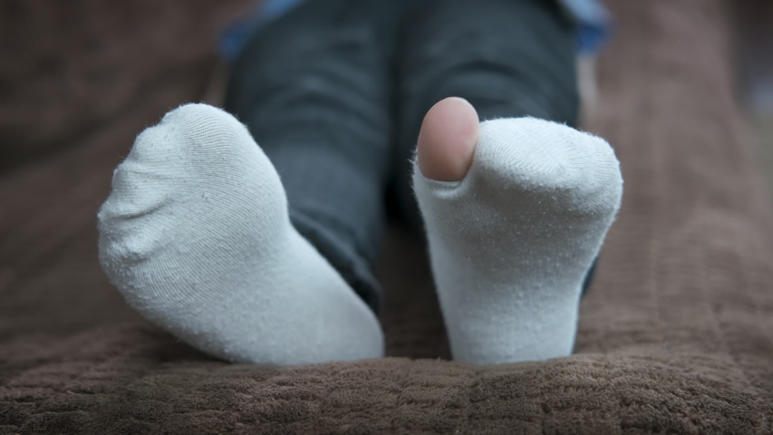 Poverty Child Torn Sock Stock Footage Video (100% Royalty-free ...