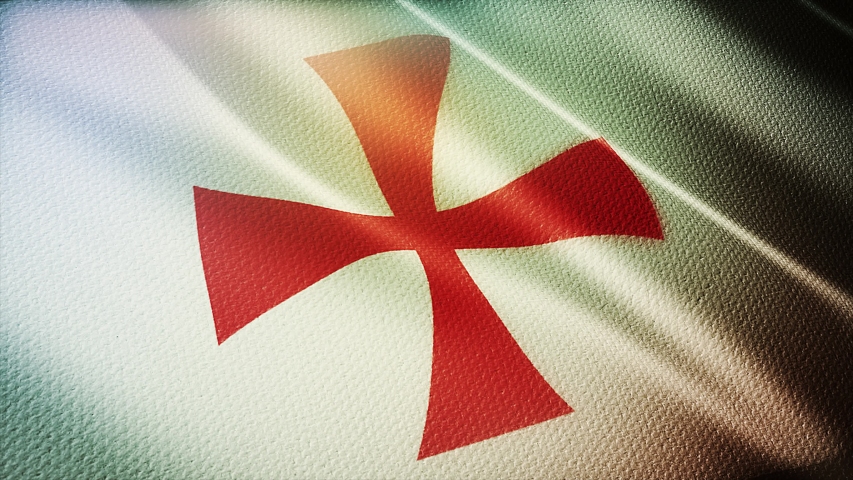 Knights Templar Flag Stock Video Footage - 4K and HD Video Clips ...
