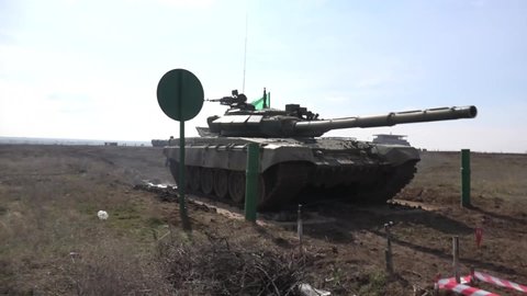 Tank Rotate Turret Different Sides Stock Footage Video (100% Royalty ...