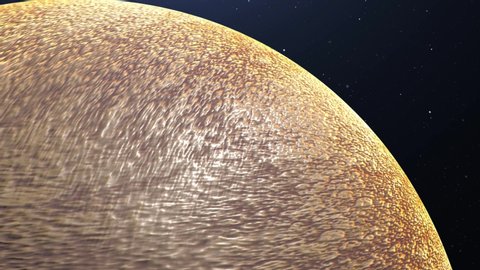 Planet Mercury Space Planet Mercury Spinning Stock Footage Video (100% ...