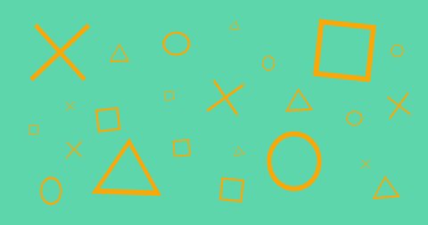 Playstation Glitch Cross Triangle Square Circle Stock Vector (Royalty ...