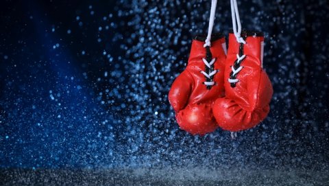 Cinemagraph Red Boxing Gloves On Water Stock Footage Video (100% ...