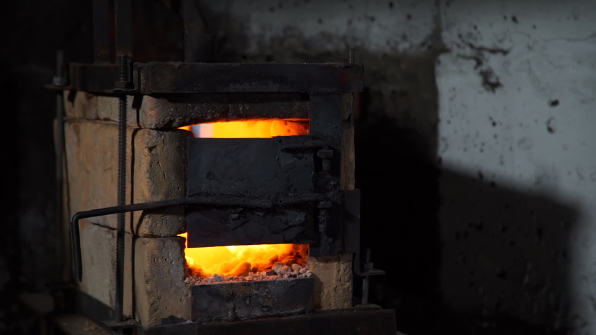 Blacksmith Heating Metal at Anvil image - Free stock photo - Public ...