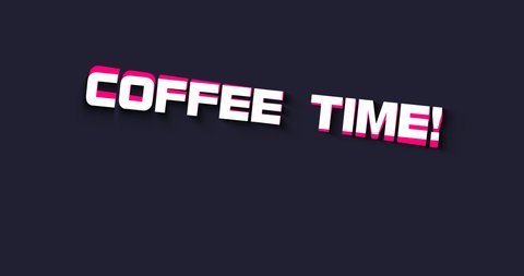 Liquid Coffee Time Animation Stock Footage Video (100% Royalty-free ...