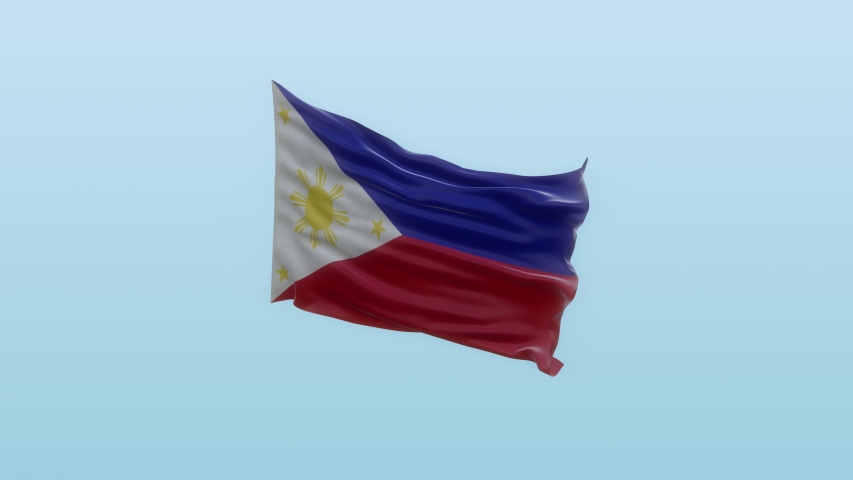 Philippines Flag with Luma and Stock Footage Video (100% Royalty-free ...