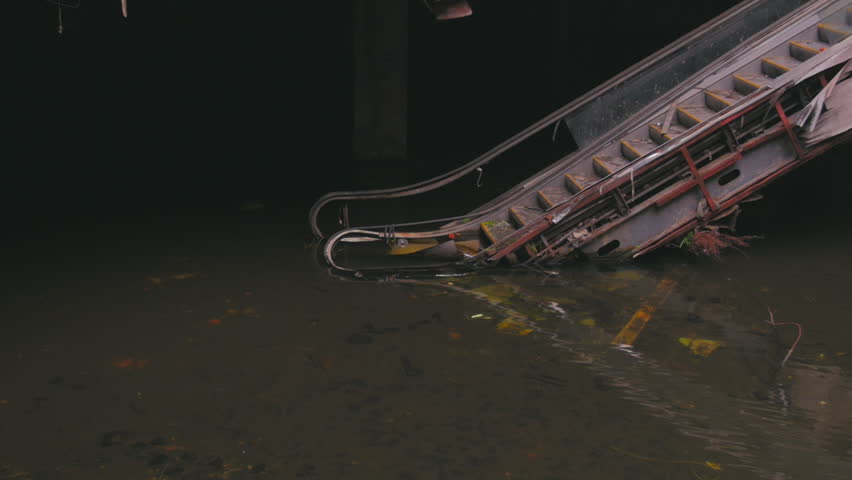 Broken Escalator in Abandoned and Stock Footage Video (100% Royalty ...