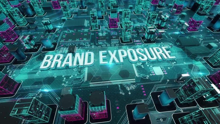 brand exposure digital technology hitech concept Stock Footage Video ...