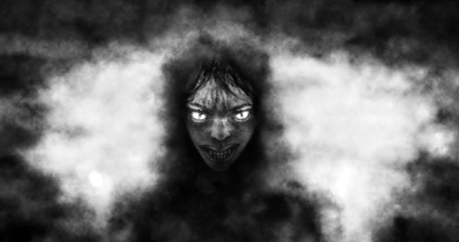 Vampire Woman from Mist 2d Stock Footage Video (100% Royalty-free ...