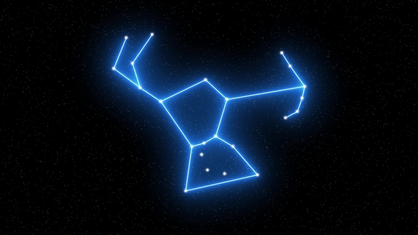 Orion - Animated Zodiac Constellation Stock Footage Video (100% Royalty ...