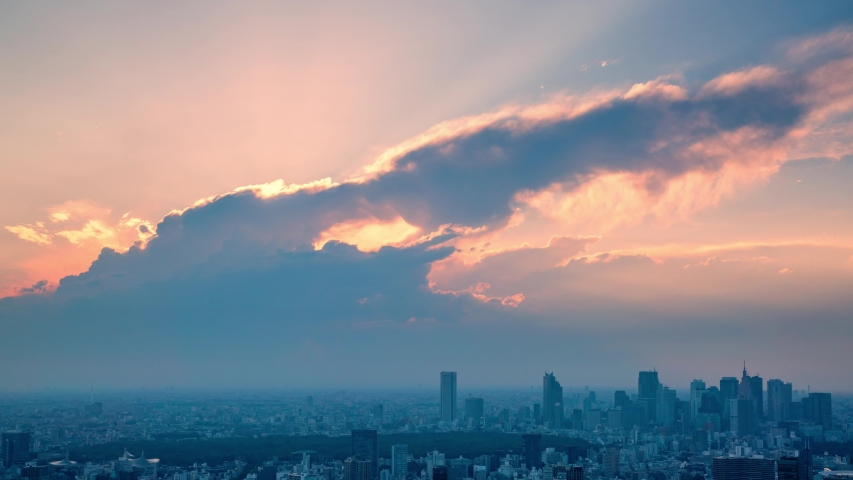 time lapse urban cityscape blue sky Stock Footage Video (100% Royalty ...