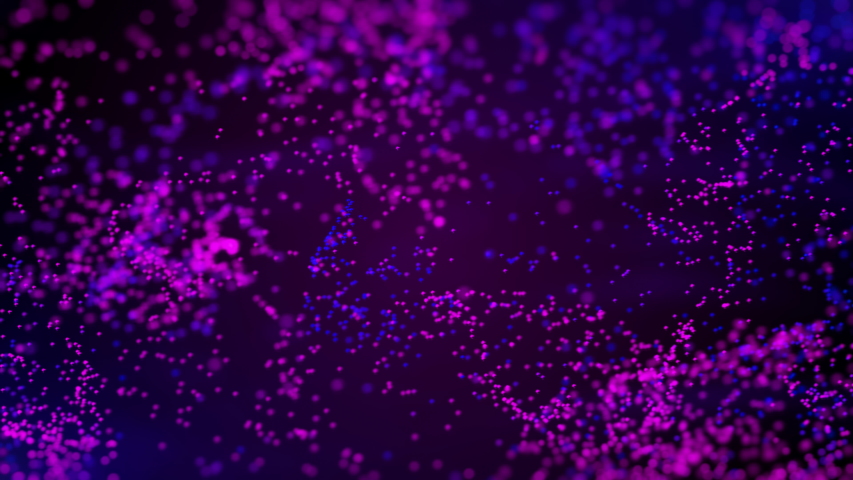 fluid blue purple particles flowing beautiful Stock Footage Video (100% ...