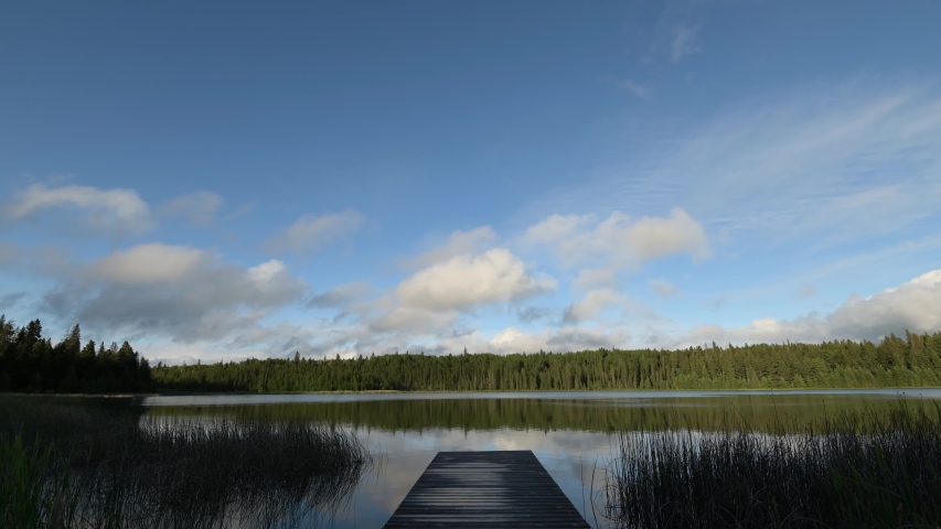Pond with sky and clouds landscape image - Free stock photo - Public ...