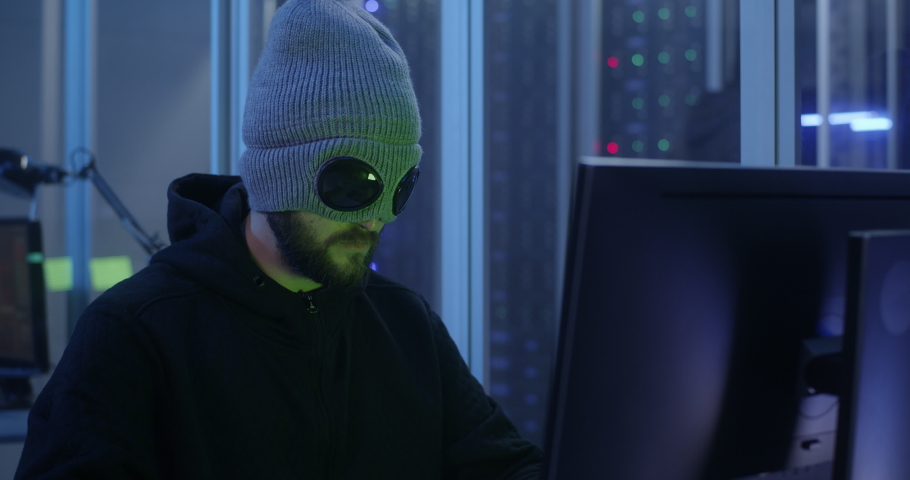 Medium Shot of Two Hackers Stock Footage Video (100% Royalty-free ...