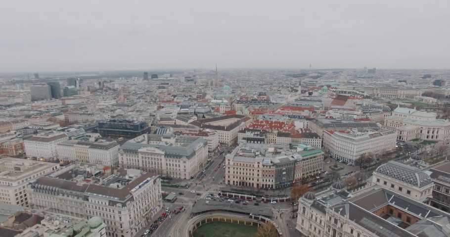 Street View with buildings and road in Vienna, Austria image - Free ...