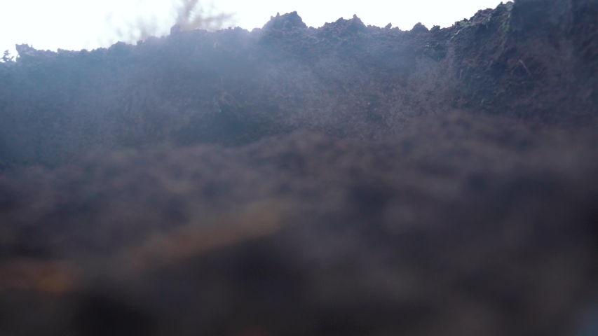 Shallow Hole is Filling with Stock Footage Video (100% Royalty-free ...