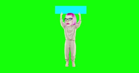 Stop Motion Animation Funny Character Girl Stock Footage Video (100% ...