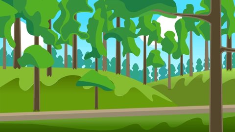 2d Animation Process Felling Processing Wood Stock Footage Video (100% ...