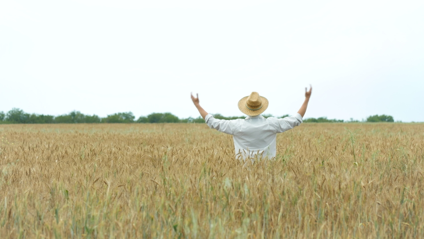Young Farmer Praying God for Stock Footage Video (100% Royalty-free ...