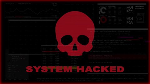 System Hacked Animated Screen Seamless Loop Stock Footage Video (100% ...