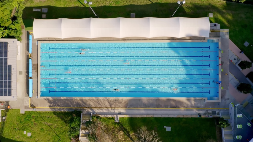 Olympic size swimming pool Stock Video Footage - 4K and HD Video Clips ...