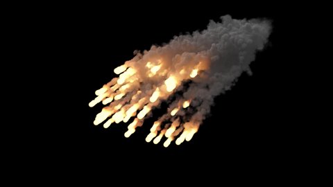 Vfx Aircraft Flares Animation Isolated On Stock Footage Video (100% ...