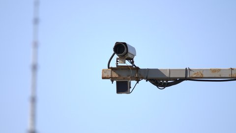 Traffic Camera Video Surveillance Camera Speed Stock Footage Video (100 ...