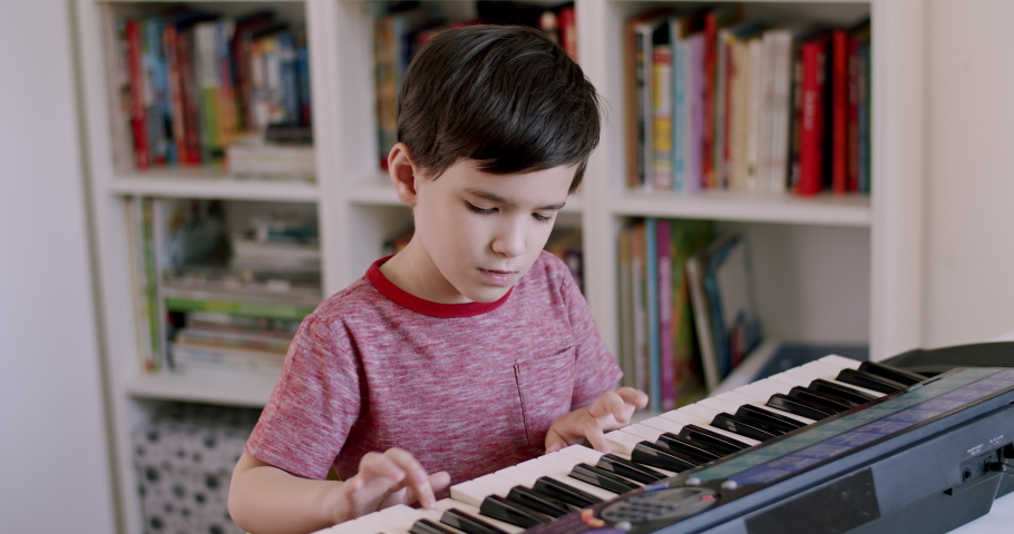 Kids Playing Keyboard Stock Video Footage - 4K and HD Video Clips ...