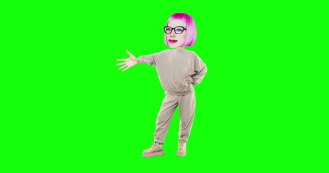 Stop Motion Animation Funny Character Lady Stock Footage Video (100% ...