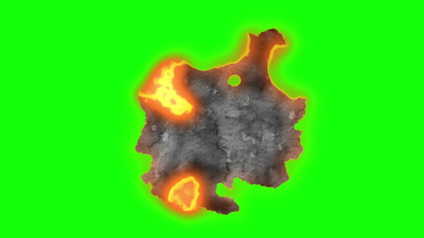 burning ash green screen high quality Stock Footage Video (100% Royalty ...