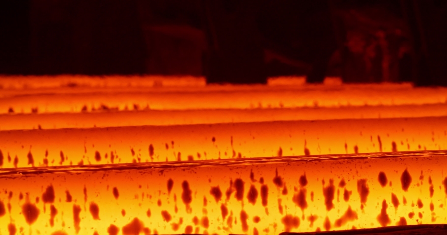 Hot Metal in the Shape Stock Footage Video (100% Royalty-free ...