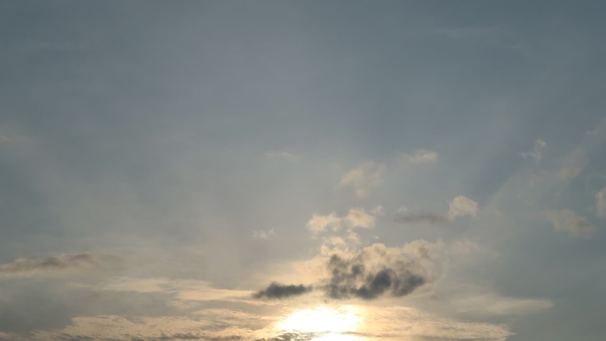 beautiful sunny blue sky bright sun Stock Footage Video (100% Royalty ...