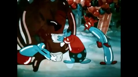 Circa 1935 This Animated Film Balloon Stock Footage Video (100% Royalty ...