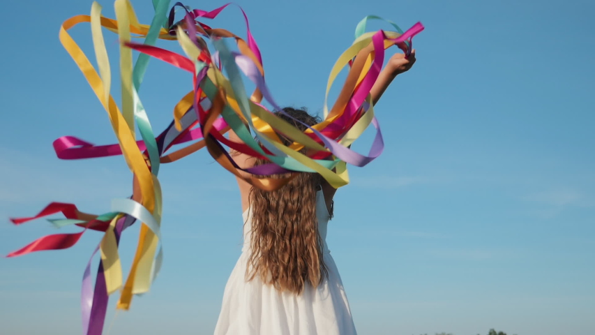 Girl Ribbon Hair Stock Video Footage - 4K and HD Video Clips | Shutterstock