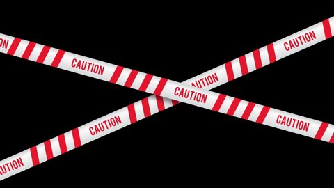 Caution Tape Danger Red White Warnings Stock Footage Video (100% ...
