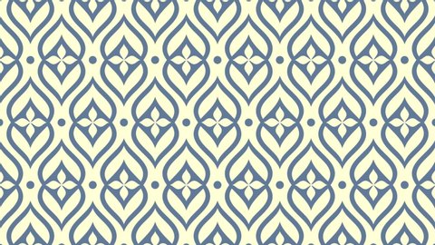 Floral Seamless Pattern Loop Animation Endless Stock Footage Video (100 ...