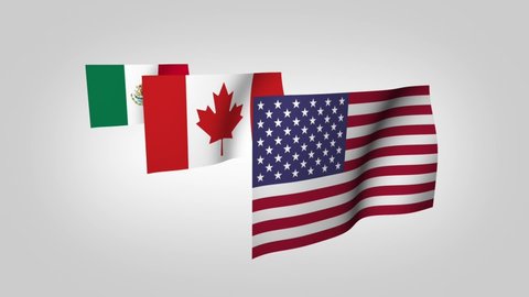 Northern America Countries Flags Vector Illustration Stock Vector ...