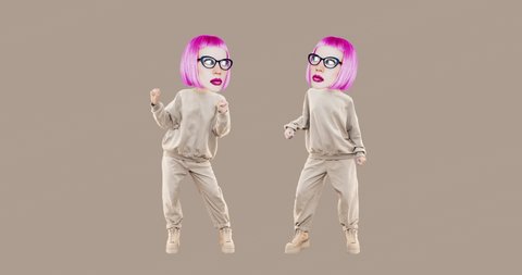 Stop Motion Animation Funny Character Dancing Stock Footage Video (100% ...