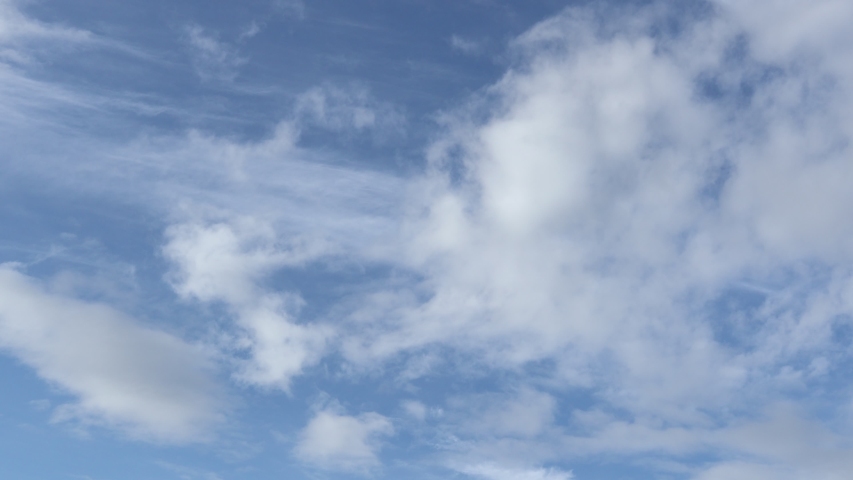 4k Time Lapse Beautiful Blue Sky Stock Footage Video (100% Royalty-free ...