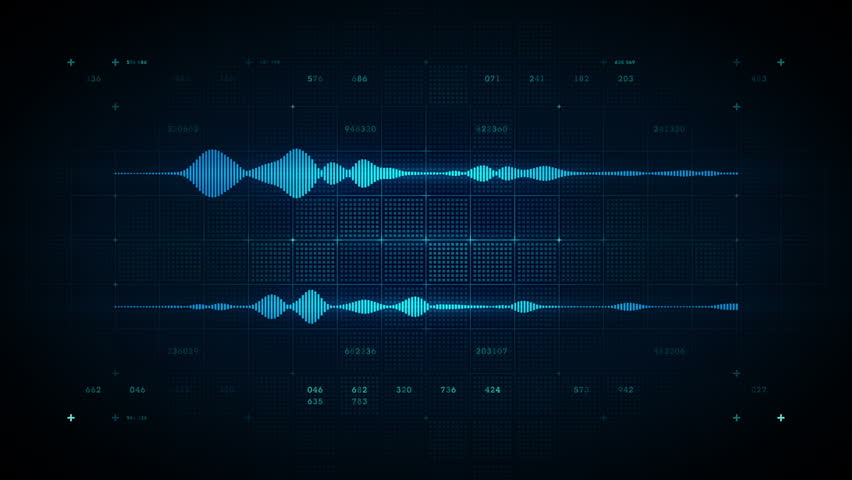 Visualization Audio Waveforms This Clip Available Stock Footage Video