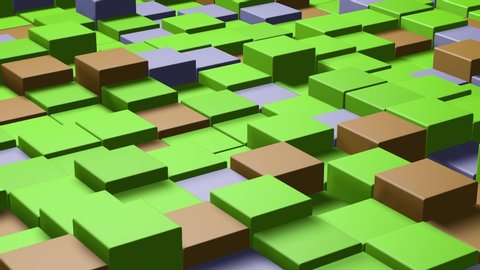3d Abstract Cubes Loop Video Game Stock Footage Video (100% Royalty ...