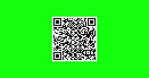 Qr Code Icon Smartphone On Green Stock Footage Video (100% Royalty-free ...