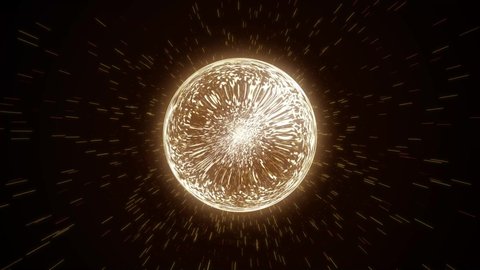 Abstract Light Sphere Sparks Effect Stock Footage Video (100% Royalty ...