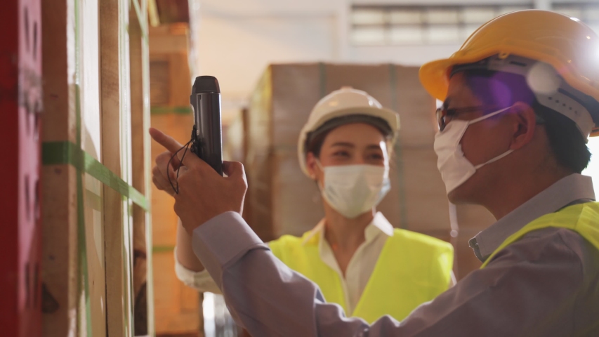 Warehouse Man Scanner Stock Video Footage - 4K and HD Video Clips ...