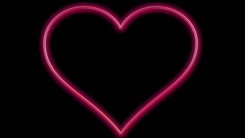 Fast Blinking Red Heart Shape On Stock Footage Video (100% Royalty-free ...