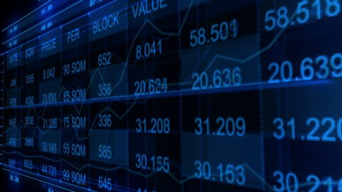 Financial Numbers Charts Infographic Background Stock Footage Video ...